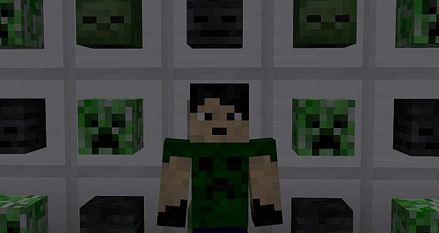Mob head wall Minecraft Map