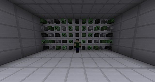 Mob head wall Minecraft Map