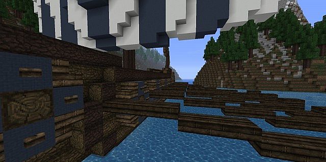 Viking Ship (Drakkar) - Deer and Dragon-Shaped prow Minecraft Map