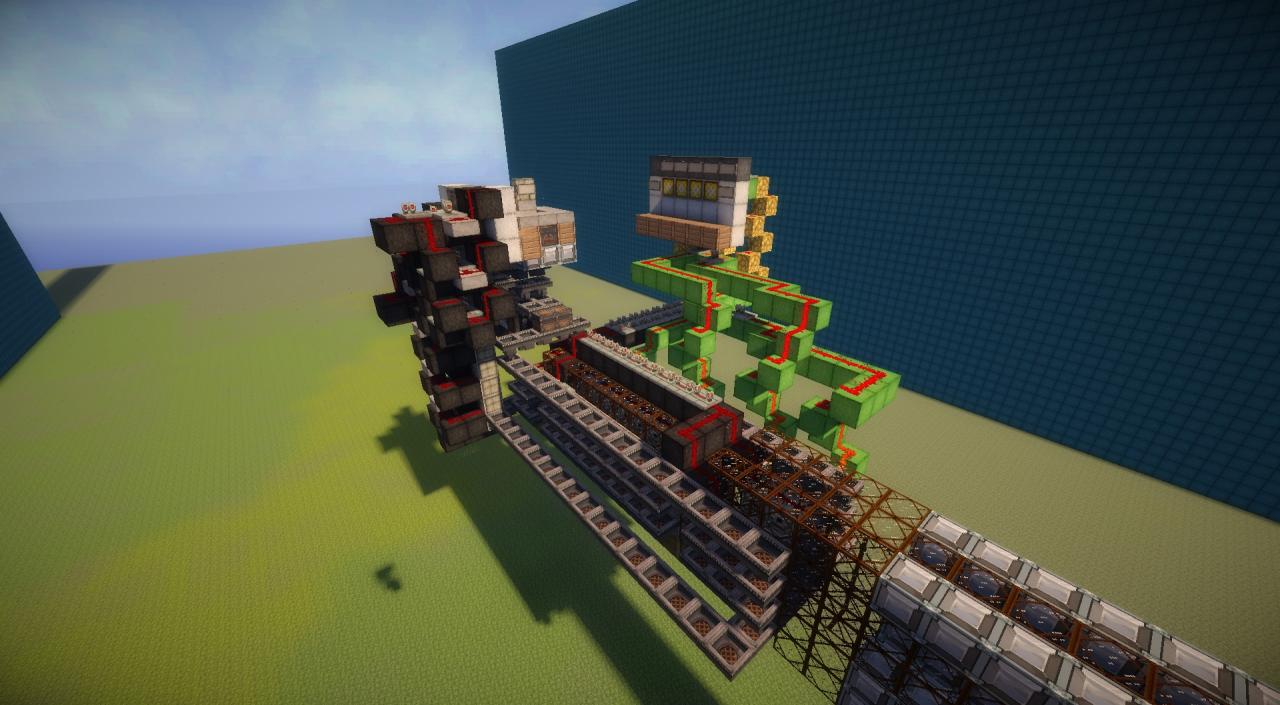 self reloading, automated TNT cannon MK2 (Dispensers Only) Minecraft Map
