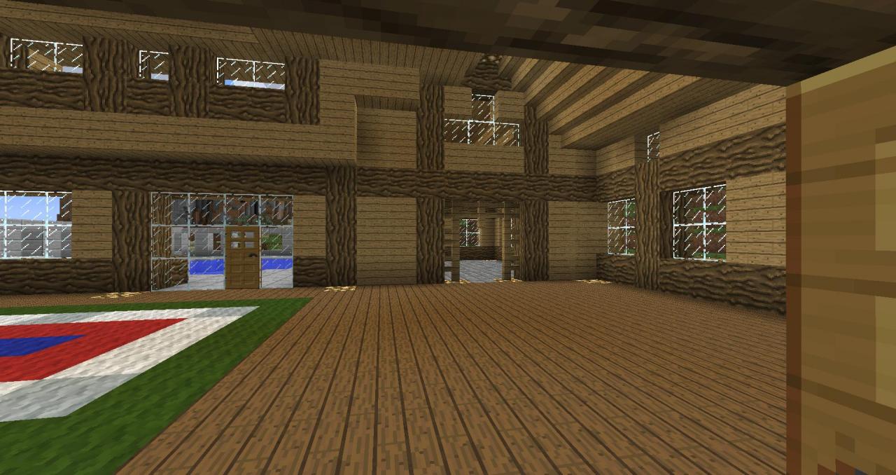 Epic Rustic House With Pool Minecraft Map
