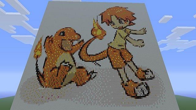#004 Charmander Minecraft Map