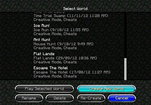 Changed GUI - Blue Minecraft Texture Pack