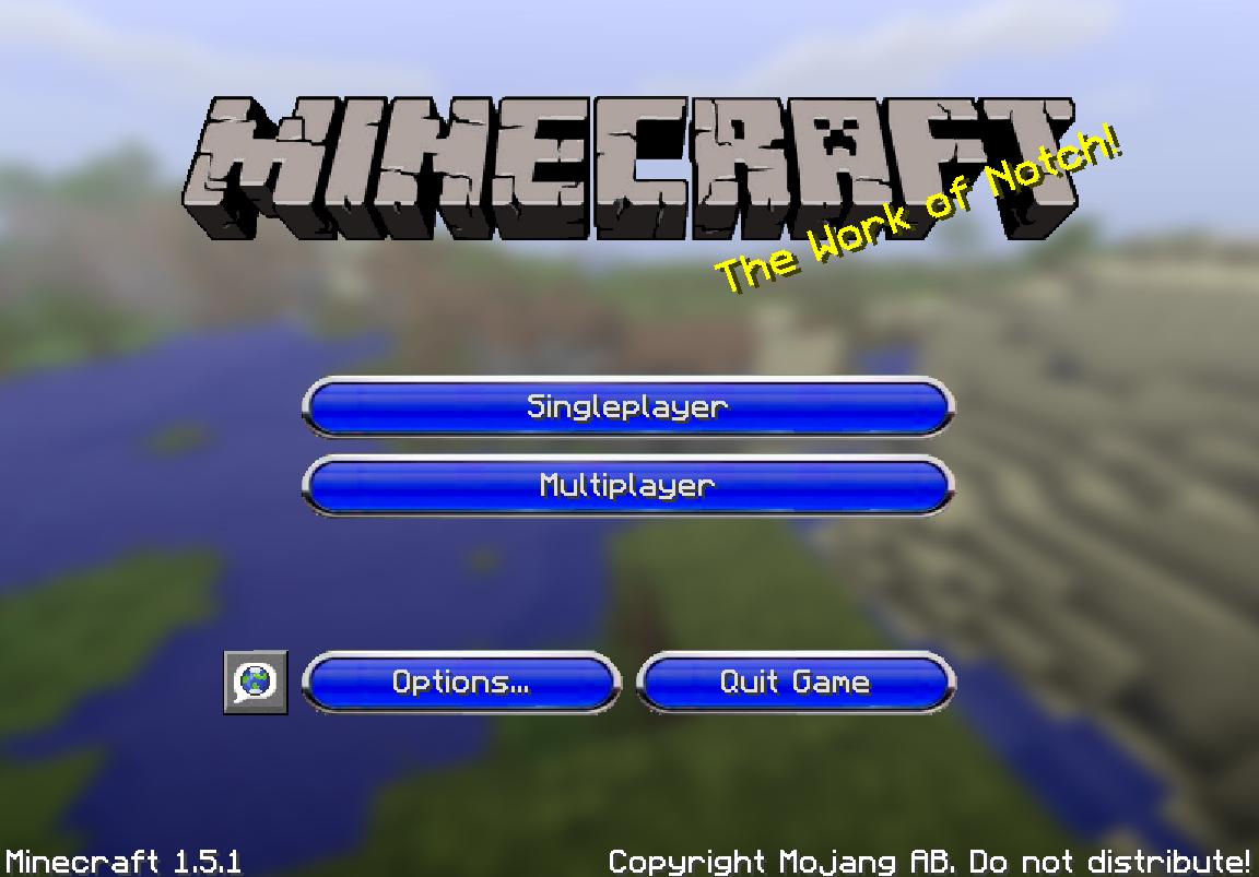Changed GUI - Blue Minecraft Texture Pack