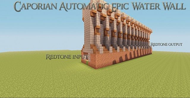 Medieval Caporian Epic Fully Automatic Water Wall On/off Minecraft Map