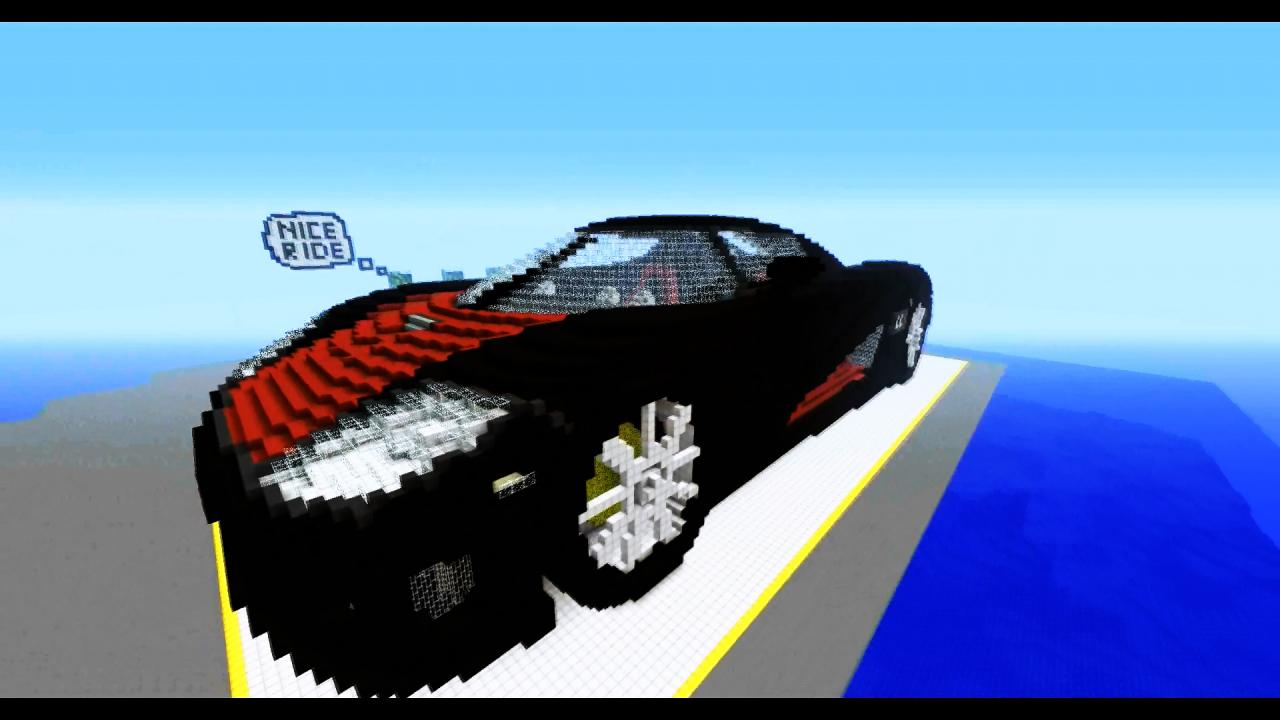 Huge 3D Car Show (15 cars done) Minecraft Map