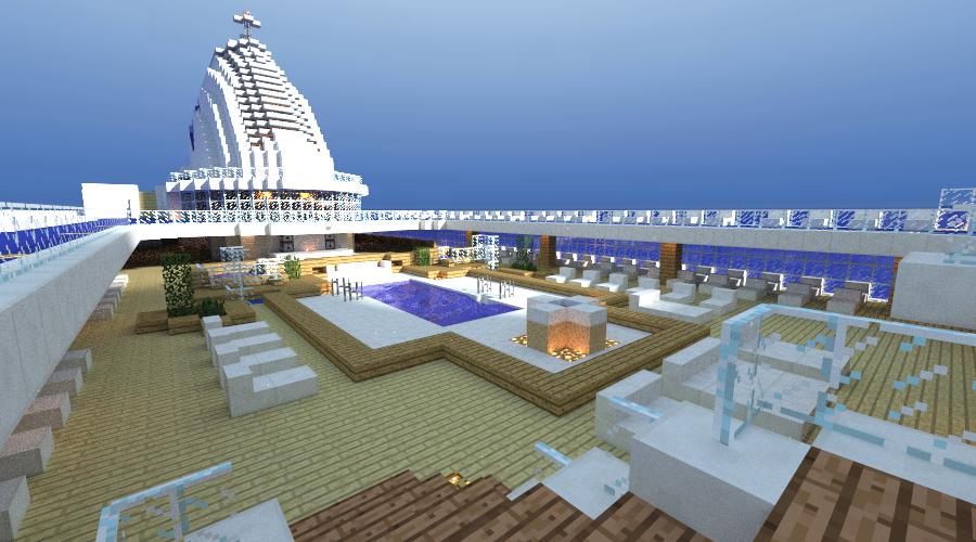 -Marina-Real Cruise Ship 1:1 Scale! Minecraft Map