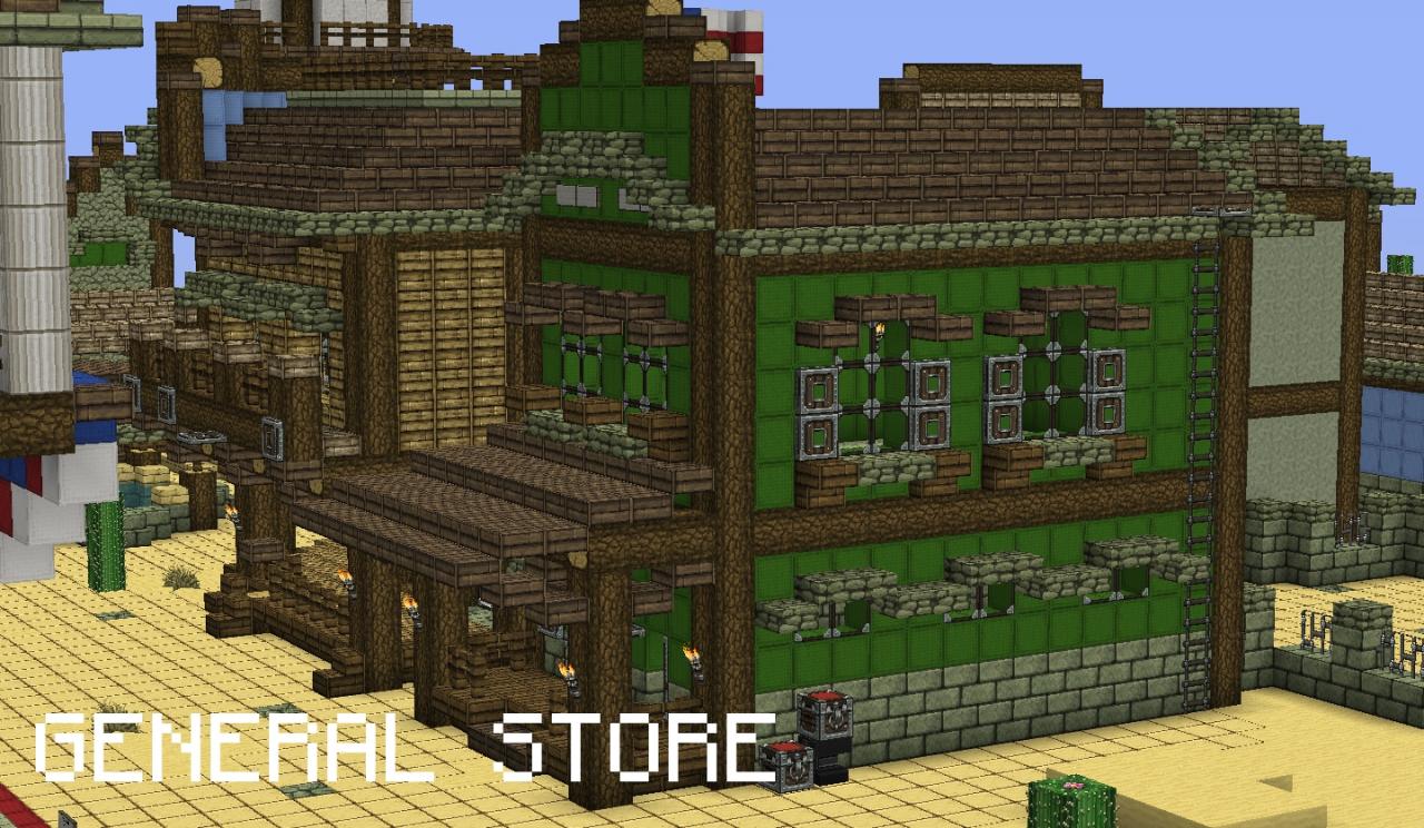 Western "Gold City" by djbomba99 Minecraft Map