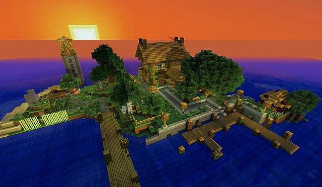 The Minecraft [BIG] island Minecraft Map