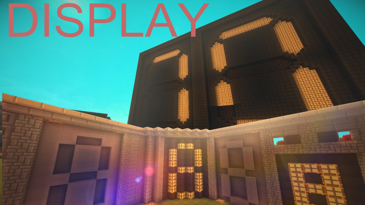 DISPLAY world - Number display types Minecraft Map
