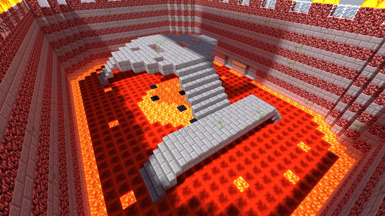 Nether Style PvP Arena Minecraft Project