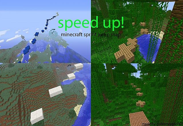 speed up! sprint jump map Minecraft Map