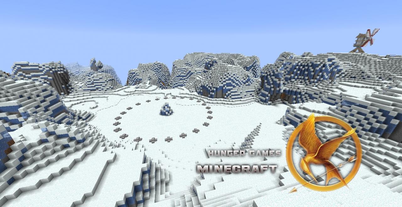 HUNGER GAMES 24 PLAYERS A SURVIVAL MAP in snow Minecraft Map