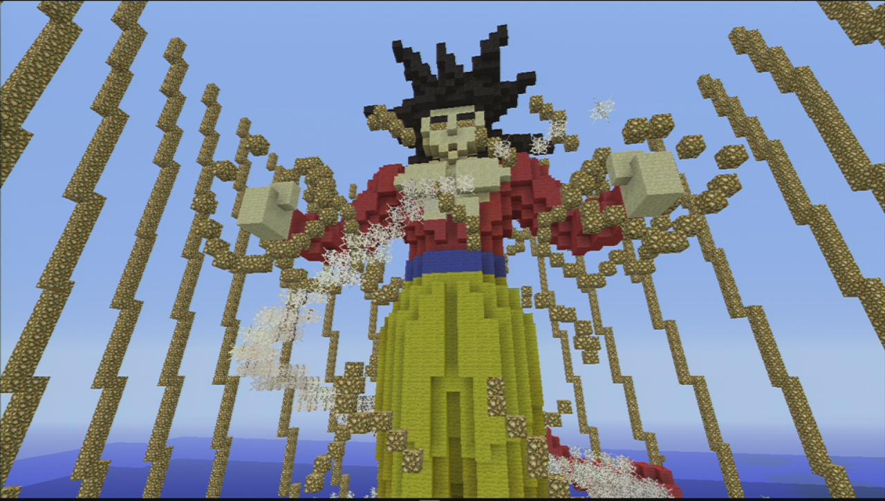 SS4 Goku from Dragonball GT Minecraft Map