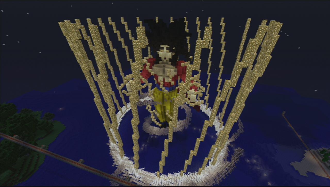 SS4 Goku from Dragonball GT Minecraft Map