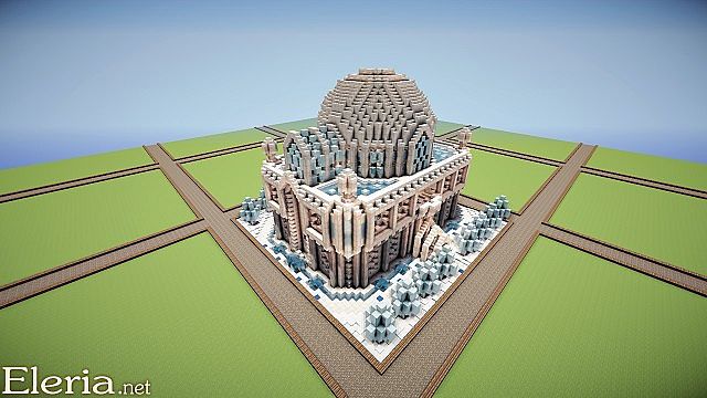 Small Ice/Quartz Mansion Minecraft Map
