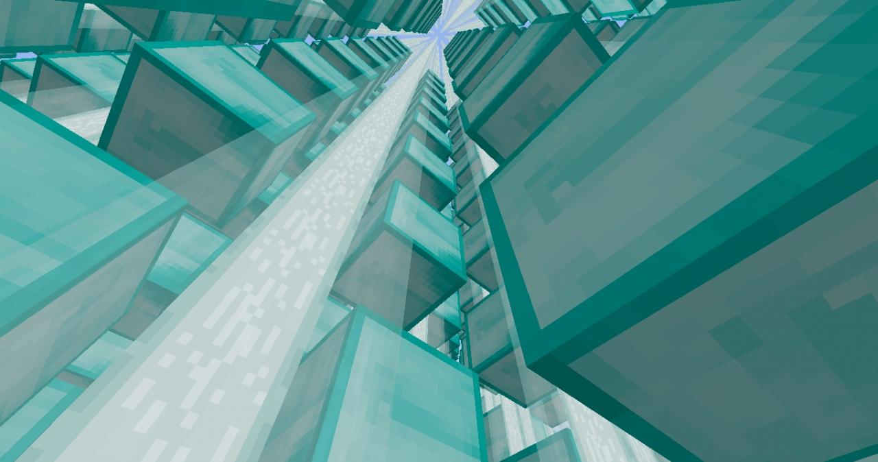 3D cube, experimental world. Minecraft Map