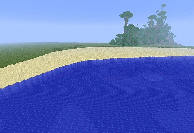 Custom Terrain with some builds Minecraft Map