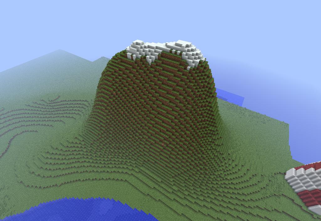 Custom Terrain with some builds Minecraft Map