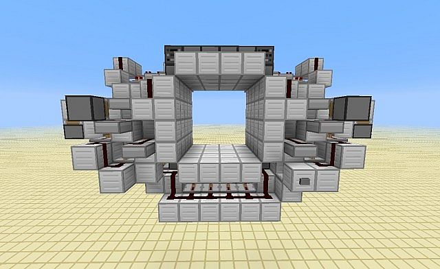 Seamless 4x4 Piston Door Minecraft Map