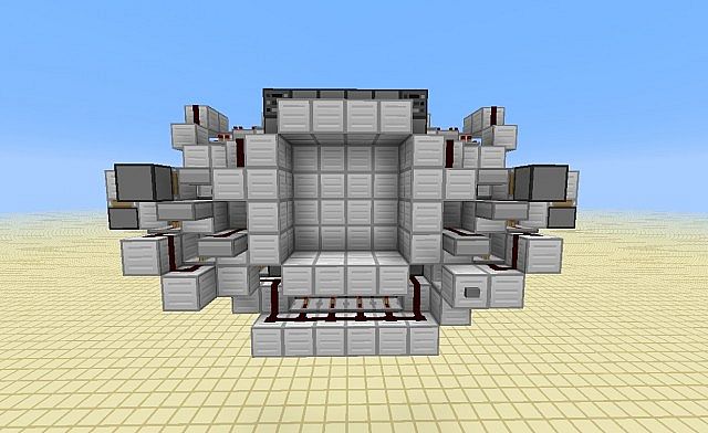 Seamless 4x4 Piston Door Minecraft Map