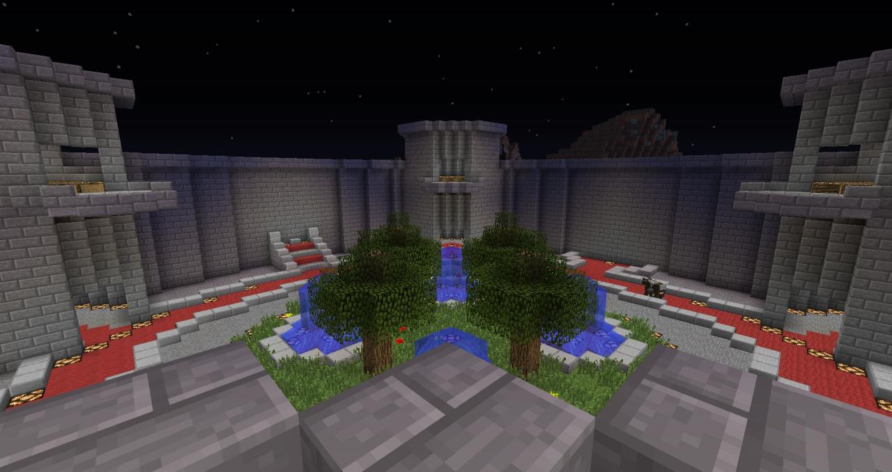 A Castle with a Lighting System Minecraft Map