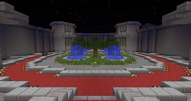 A Castle with a Lighting System Minecraft Map