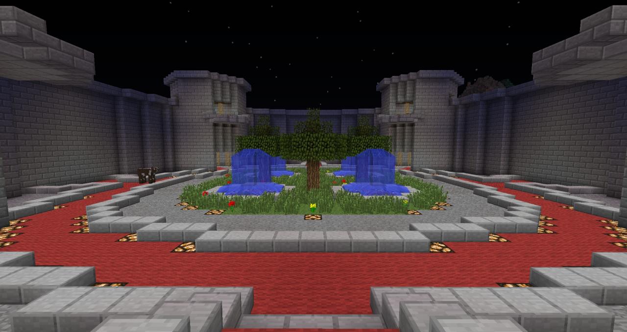 A Castle with a Lighting System Minecraft Map