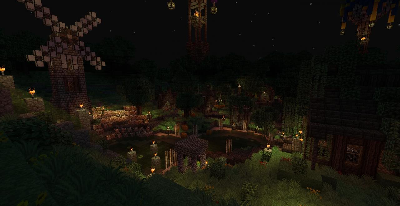 Little Custom Terrain Village Minecraft Map