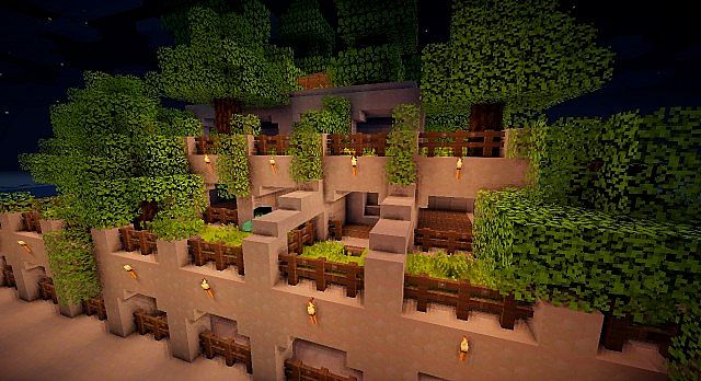 Maze in Garden Temple - Desert Nissipia Minecraft Map