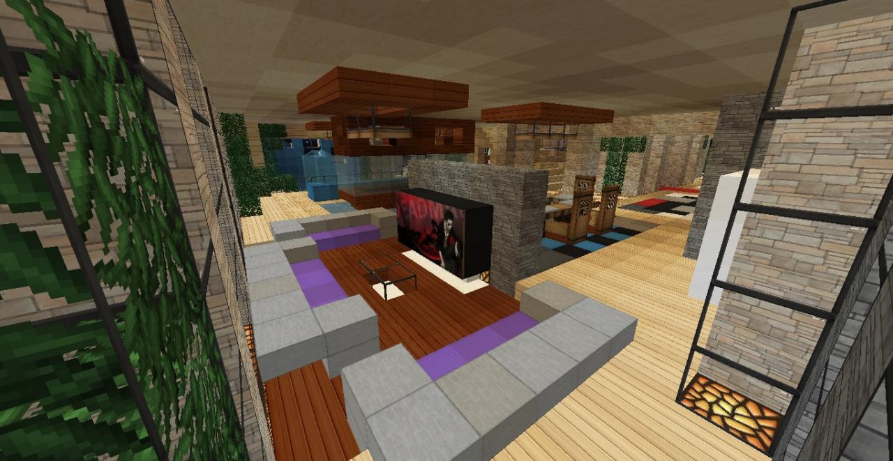 huge modern house/mansion Minecraft Map