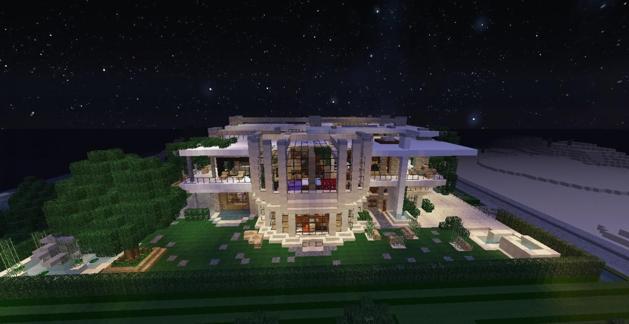 huge modern house/mansion Minecraft Map