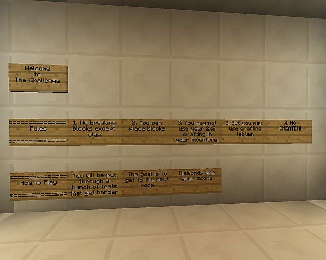 The Challenge Minecraft Map