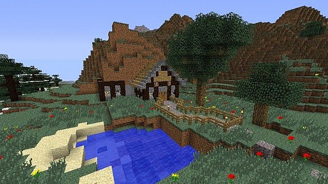 Mountain House Minecraft Map