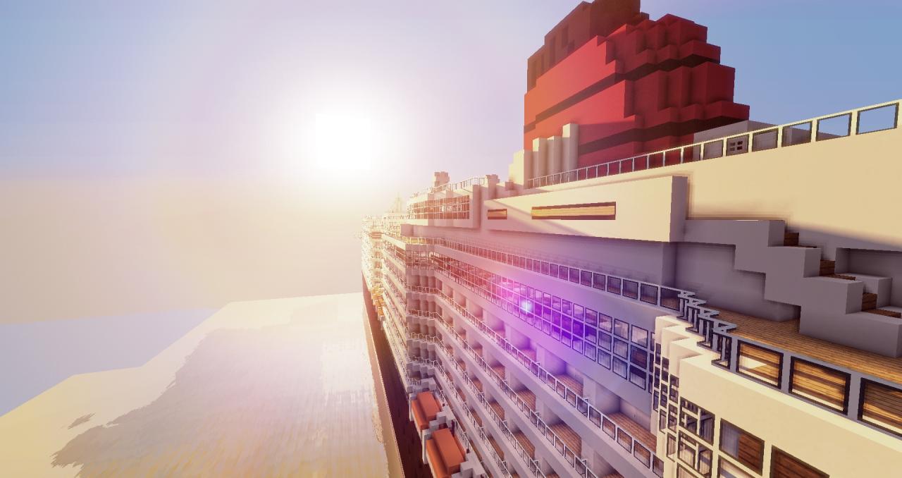 Queen Victoria (1:1 Scale Cruise Ship) Minecraft Map