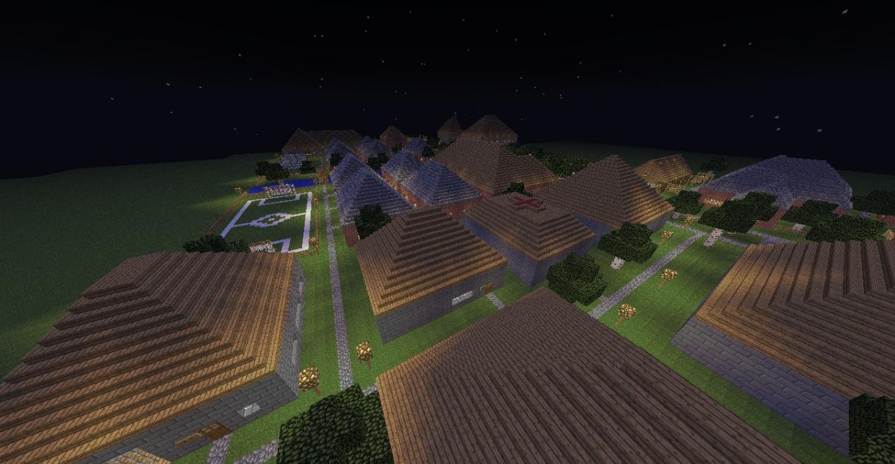 Happy town *FINAL RELEASE* more than 40 buildings! Minecraft Map