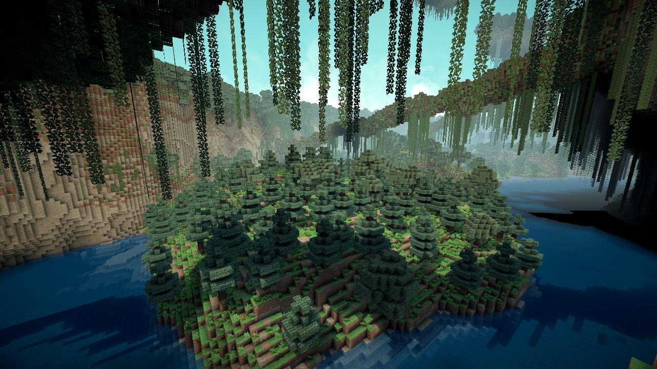 Green Hole | Epic Unique Nature Creative Project 400x400 Minecraft Map