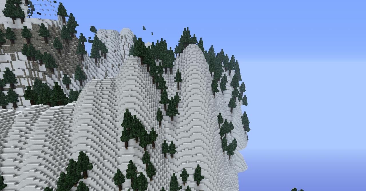 Epic Snow Landscape Minecraft Map