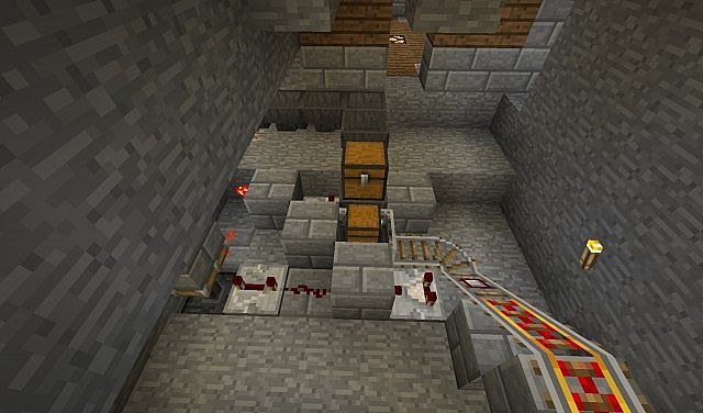 Auto Killing/Item-Sorting Skeleton Farm Minecraft Map