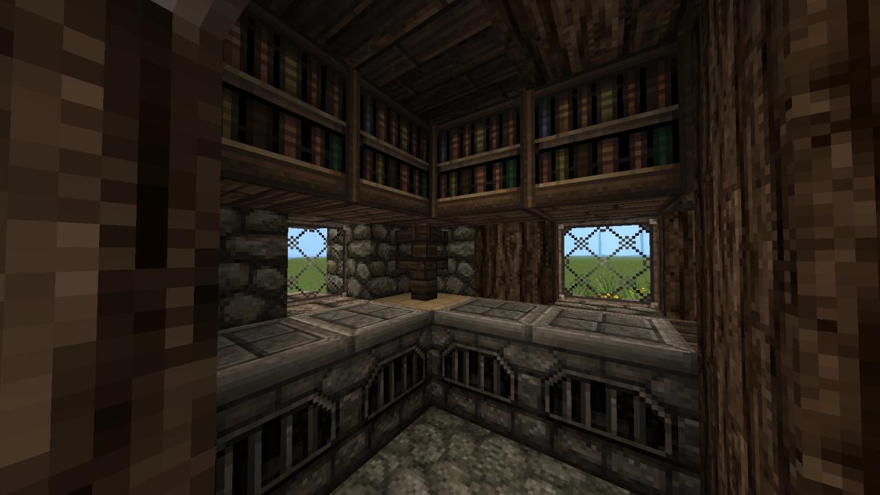 Small Steampunk/medieval House (Furnished) Minecraft Map