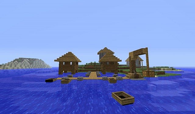 ship and port Minecraft Map