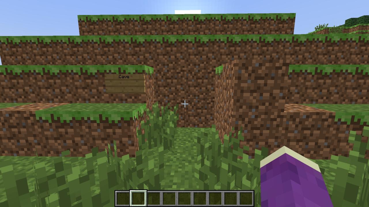 Secret Cave (only opens at night) Minecraft Map