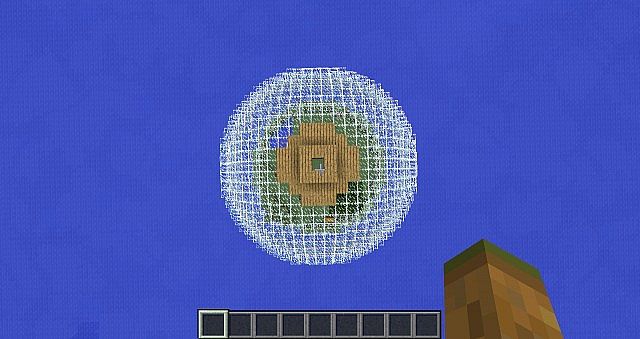 World in a bottle Minecraft Map