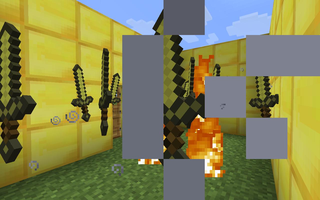how to make floating golden swords on creative mode! Minecraft Blog