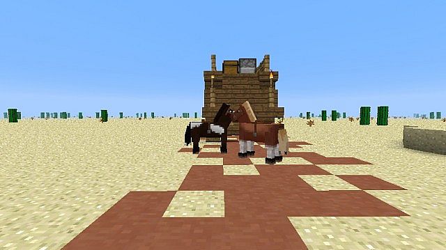 [13w19a+] Western horse carriage Minecraft Project