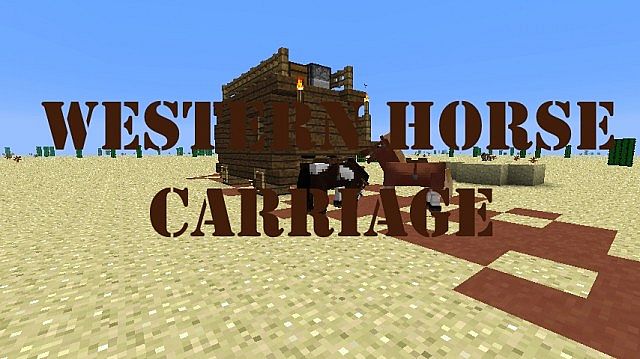 [13w19a+] Western horse carriage Minecraft Map