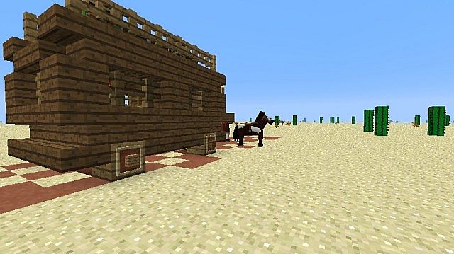 [13w19a+] Western horse carriage Minecraft Project