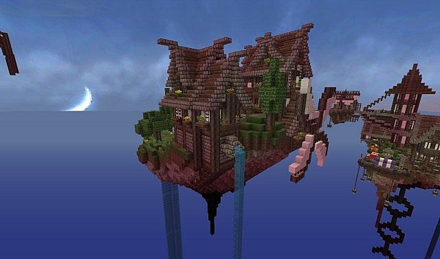 A Floating Village - Download Link! Minecraft Map