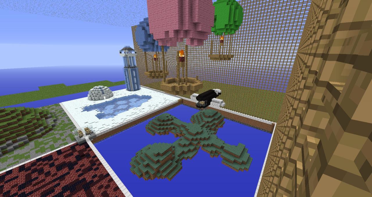 Biome Bash - A mutli-biome bending Arena! Minecraft Map