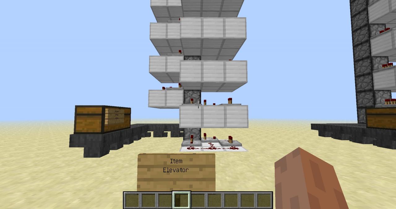 Item elevator Minecraft Map